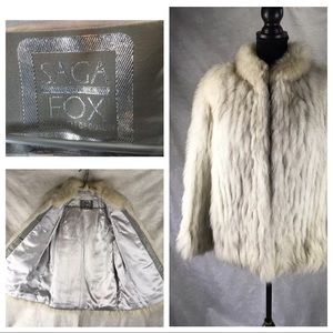 Saga Furs | Jackets & Coats | Womens Vintage Saga Fox Silver Fox Fur Coat Sz L | Poshmark